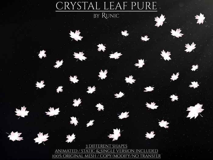Second Life Marketplace - .: Runic :. Crystal Leaf Pure